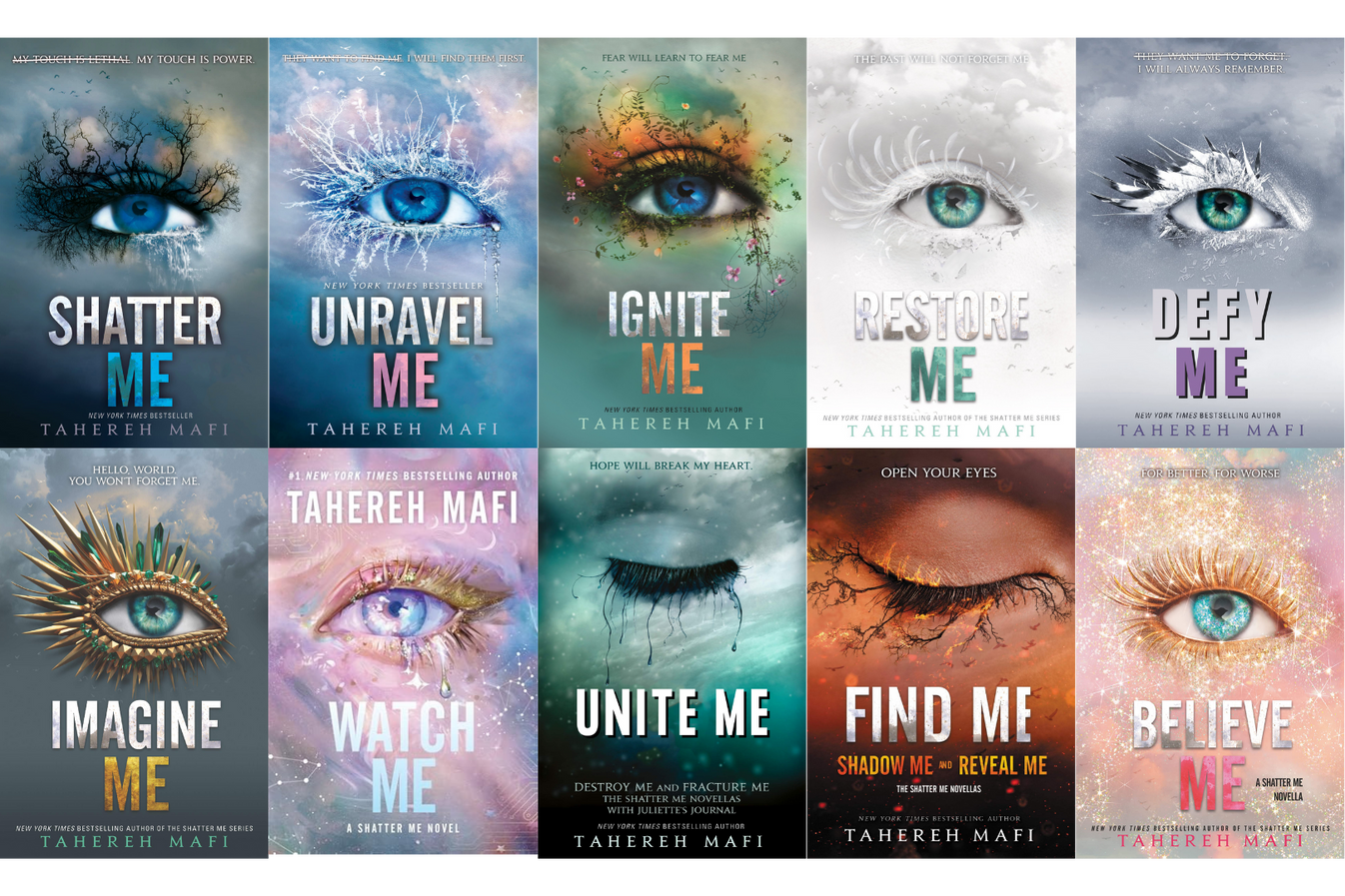 Shatter Me Series by Tahereh Mafi – Bookowls